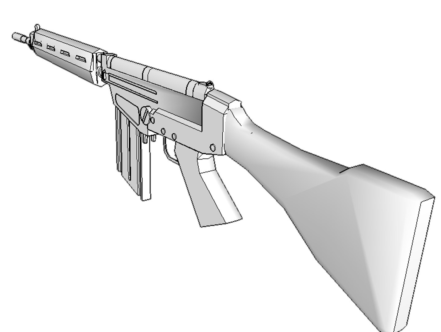 3D Fn Fal 762 Model - TurboSquid 1170074