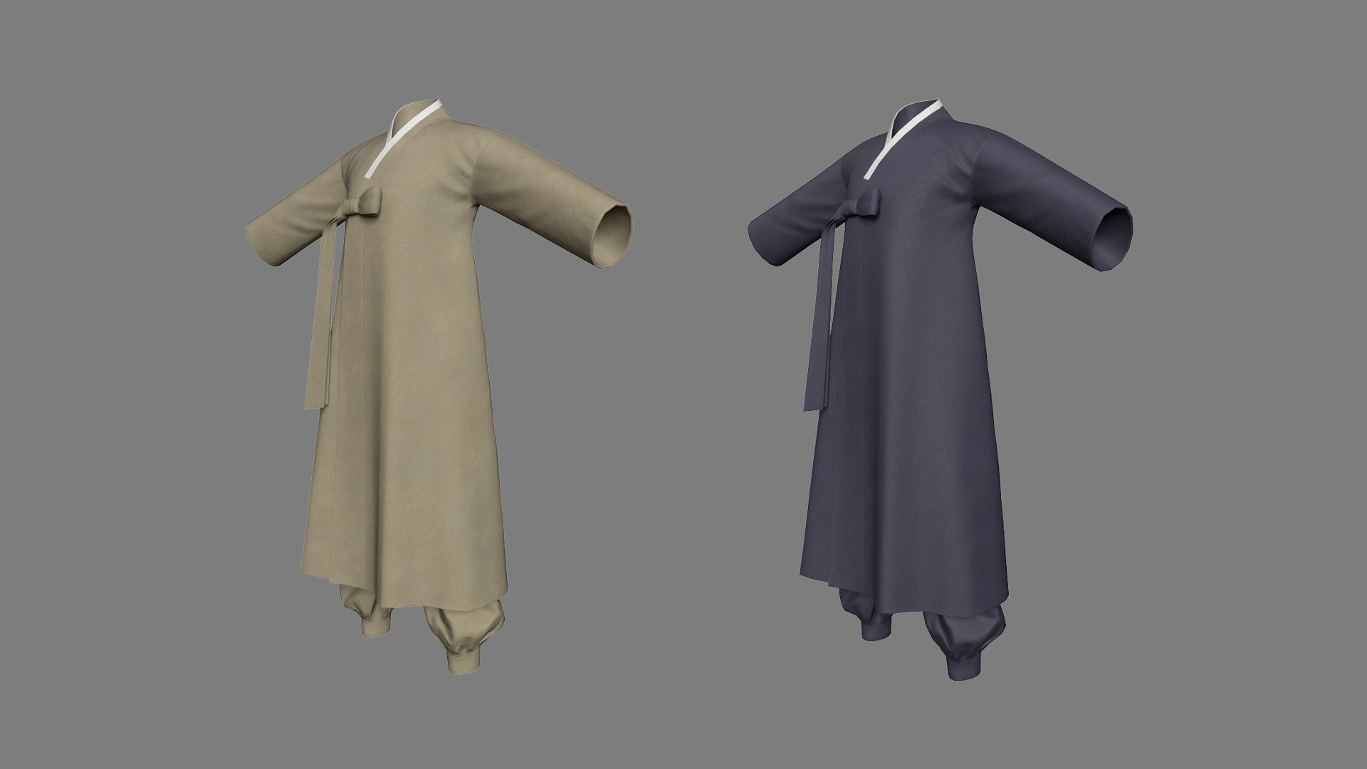 3D Durumagi Korea Clothing For Men - TurboSquid 1974427