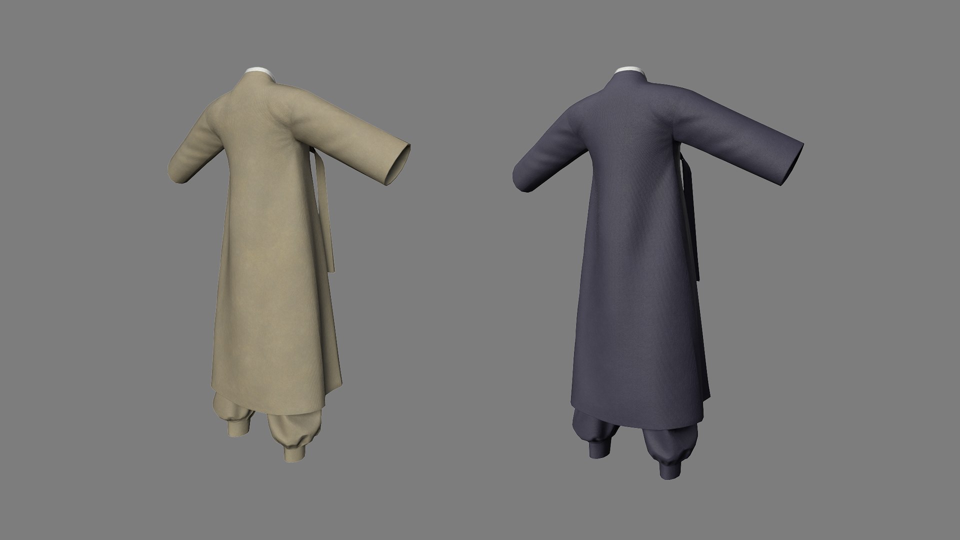 3D Durumagi Korea Clothing For Men - TurboSquid 1974427