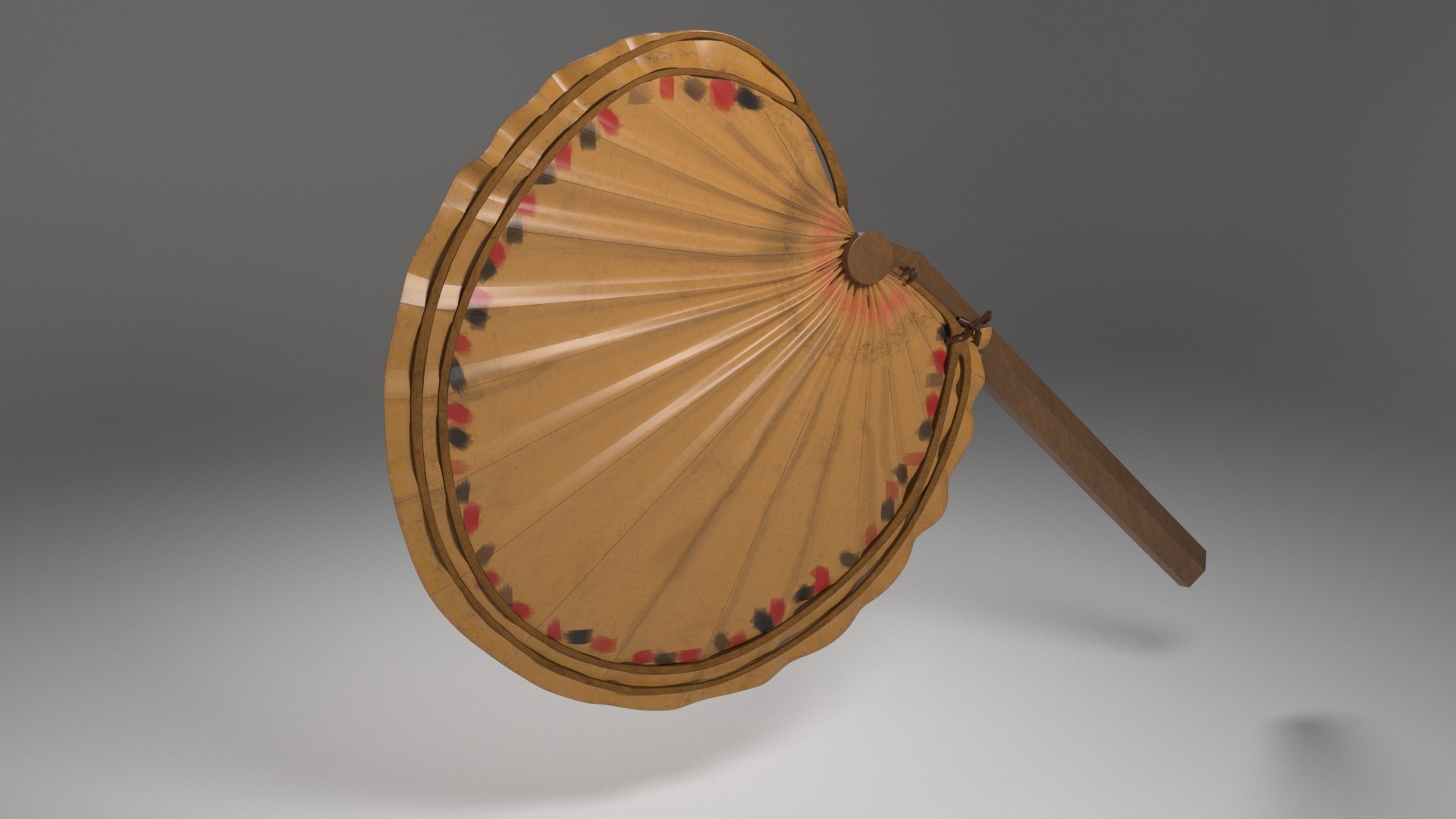 3D Indian Coconut Leaf Hand Fan - TurboSquid 1854558