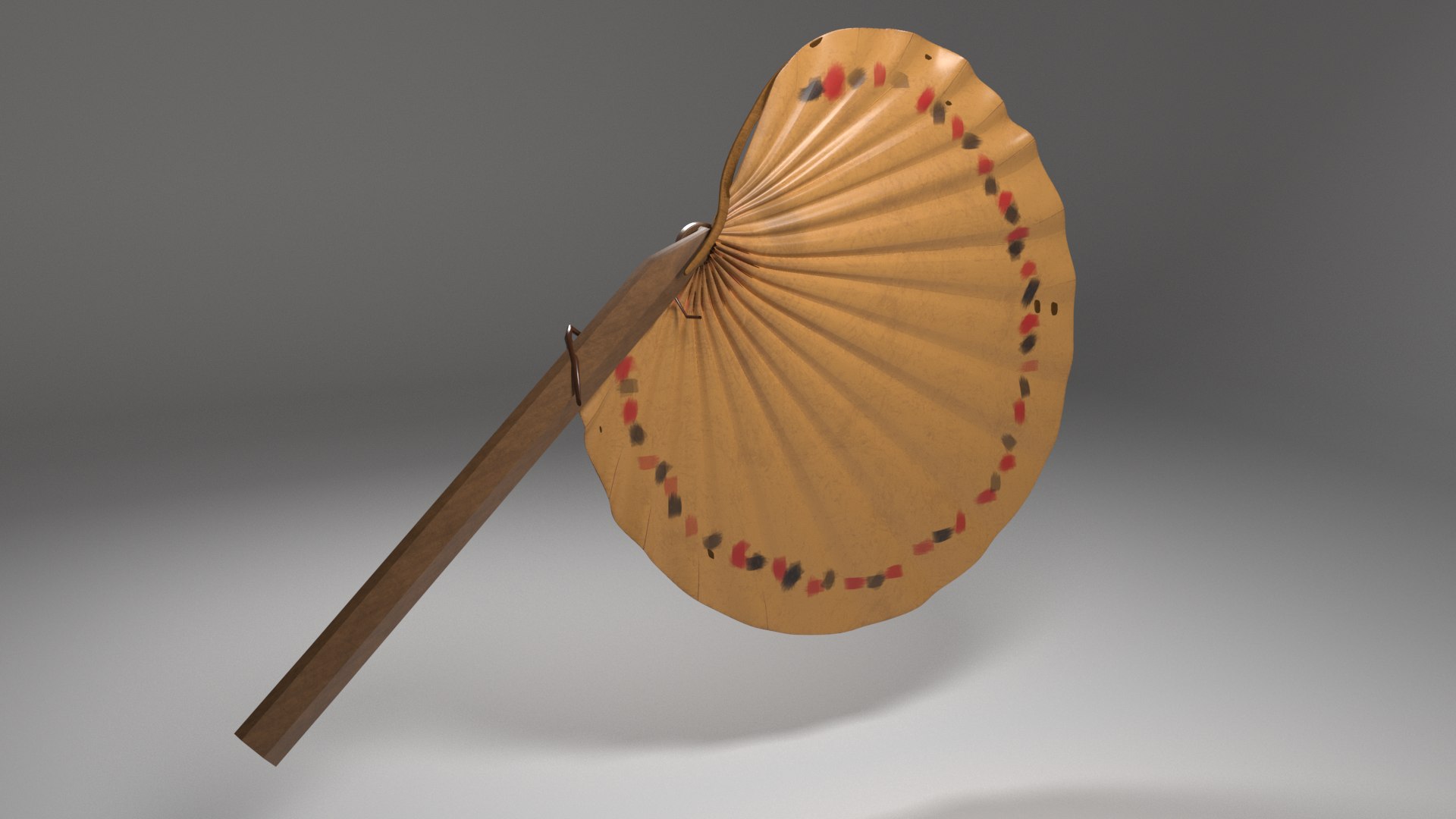 3D Indian Coconut Leaf Hand Fan - TurboSquid 1854558