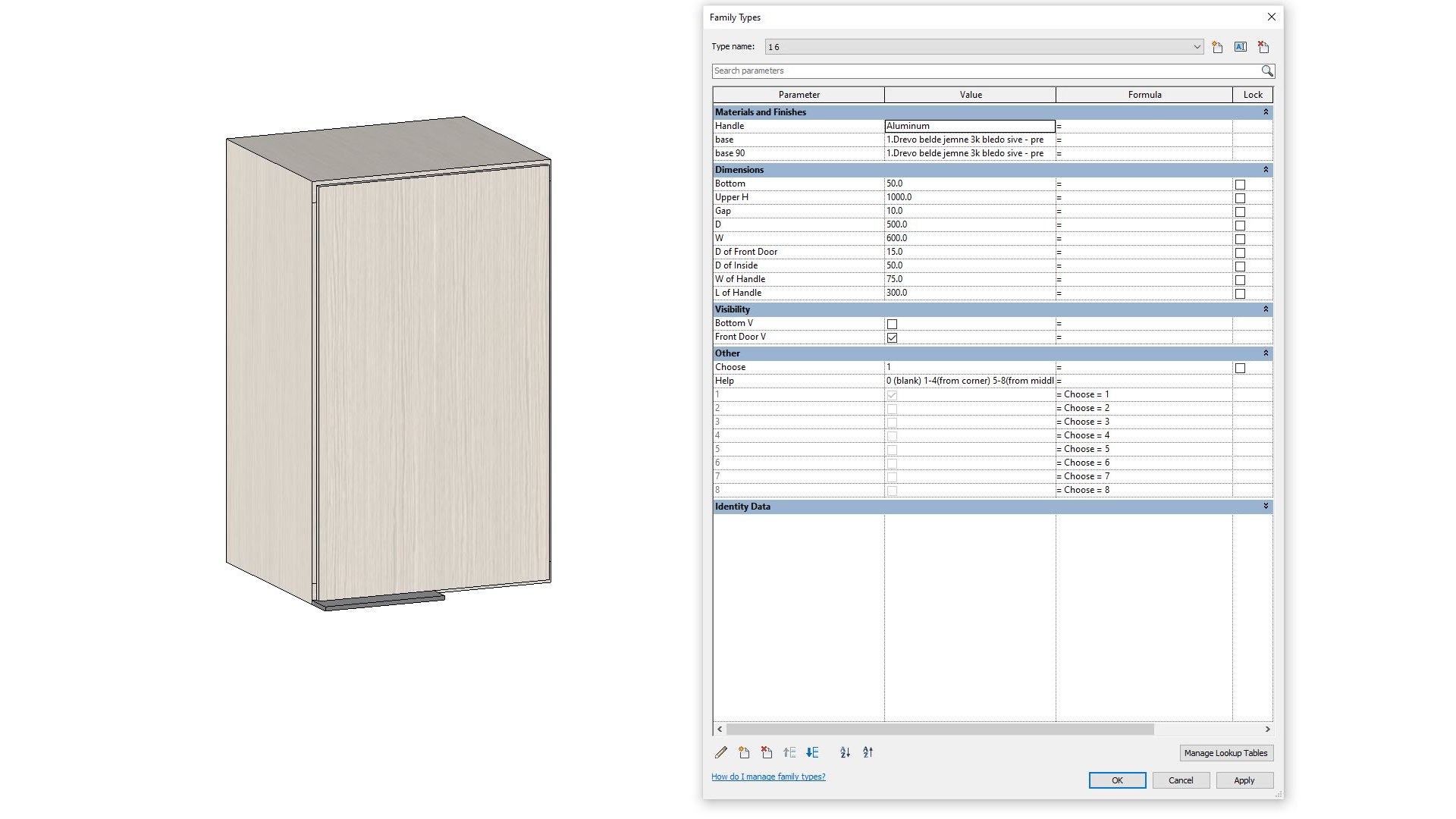 Revit Family Wardrobe 3D Model - TurboSquid 1678353