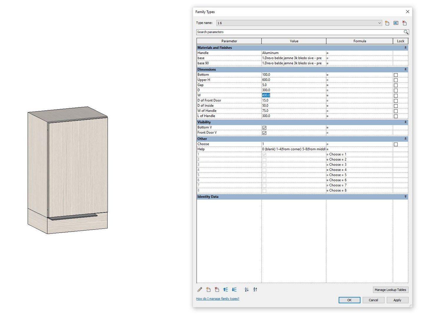 Revit Family Wardrobe 3D Model - TurboSquid 1678353