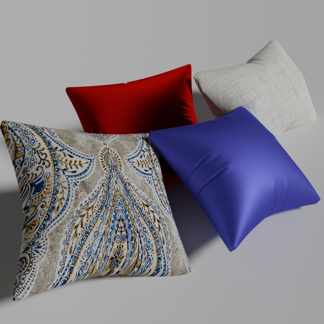 3D pillow model - TurboSquid 1666540