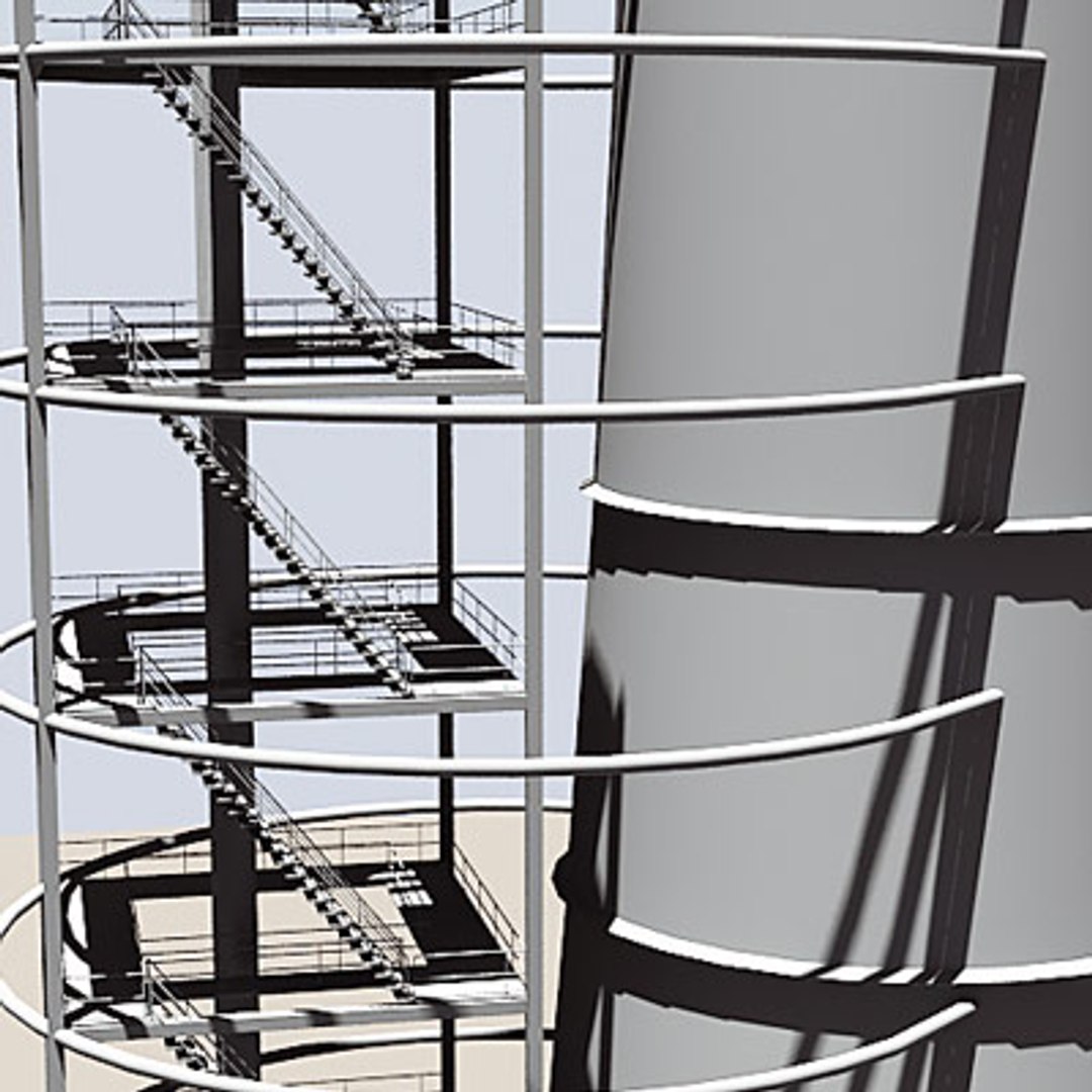 Industrial Tower 3d Model