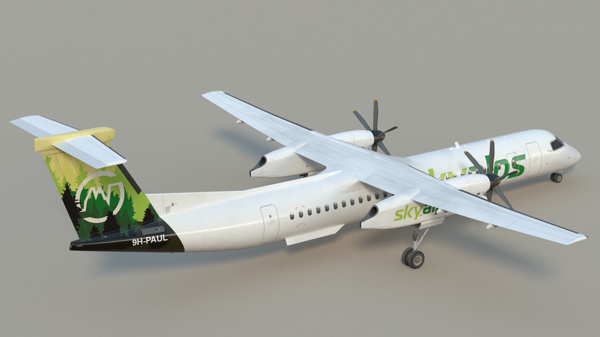 3D Model De Havilland DASH8 SC - TurboSquid 2245433