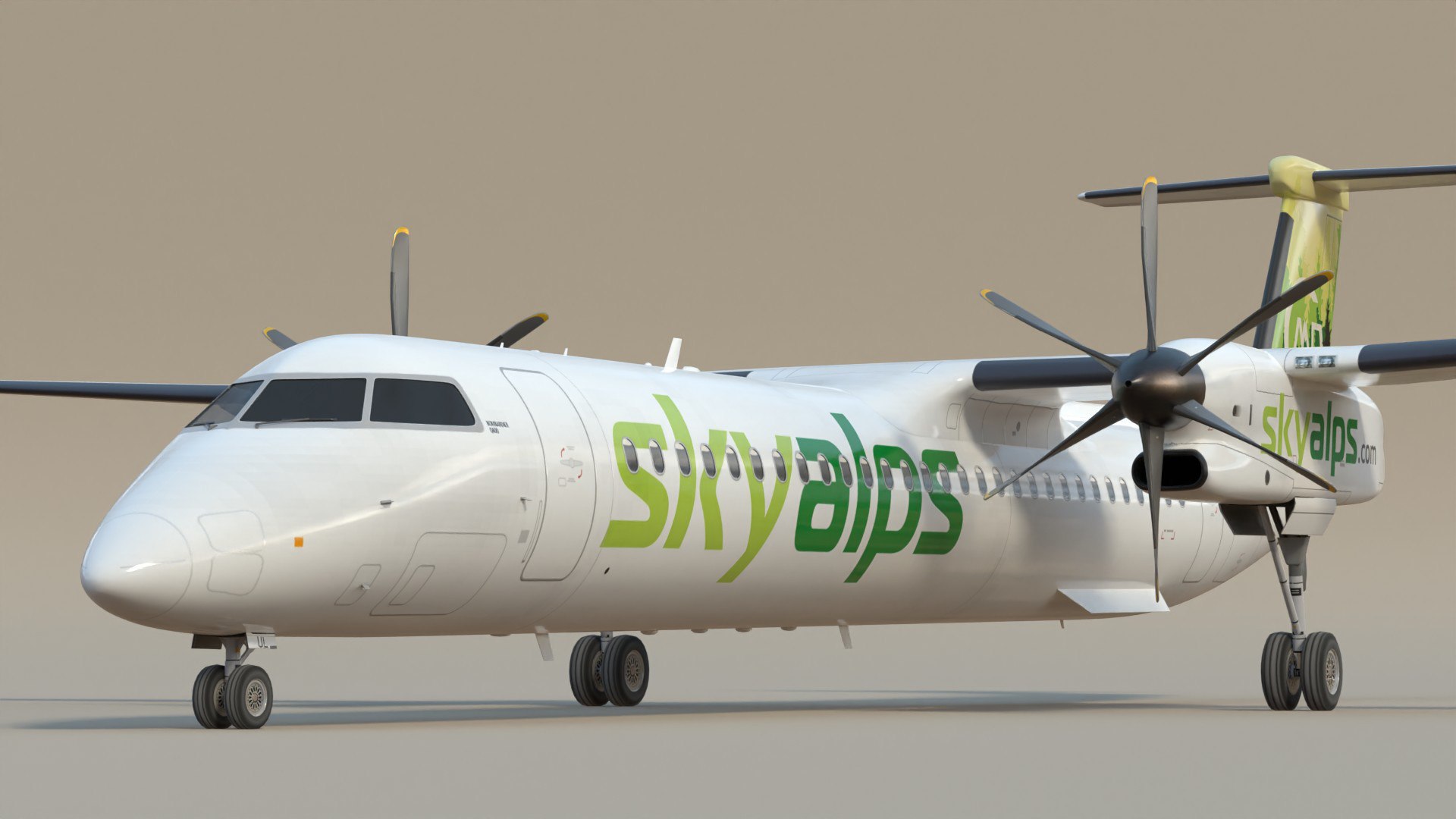 3D Model De Havilland DASH8 SC - TurboSquid 2245433