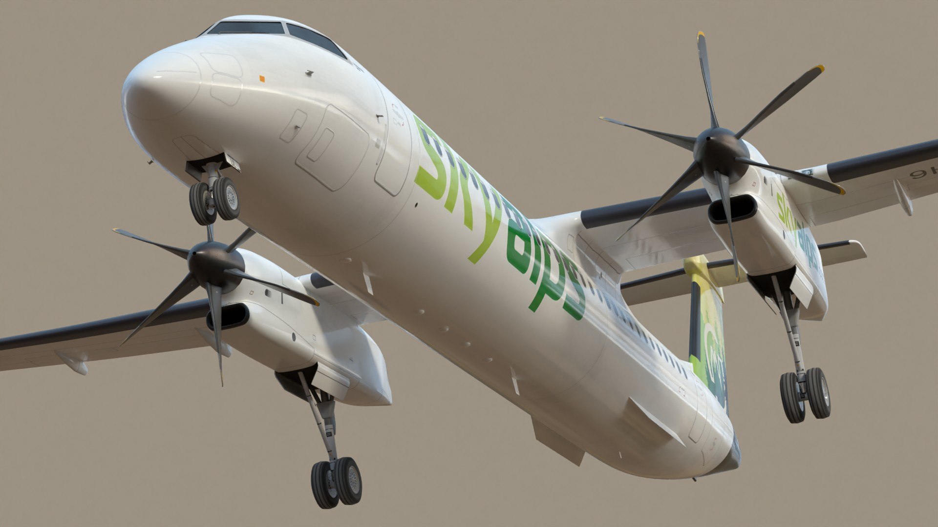 3D Model De Havilland DASH8 SC - TurboSquid 2245433