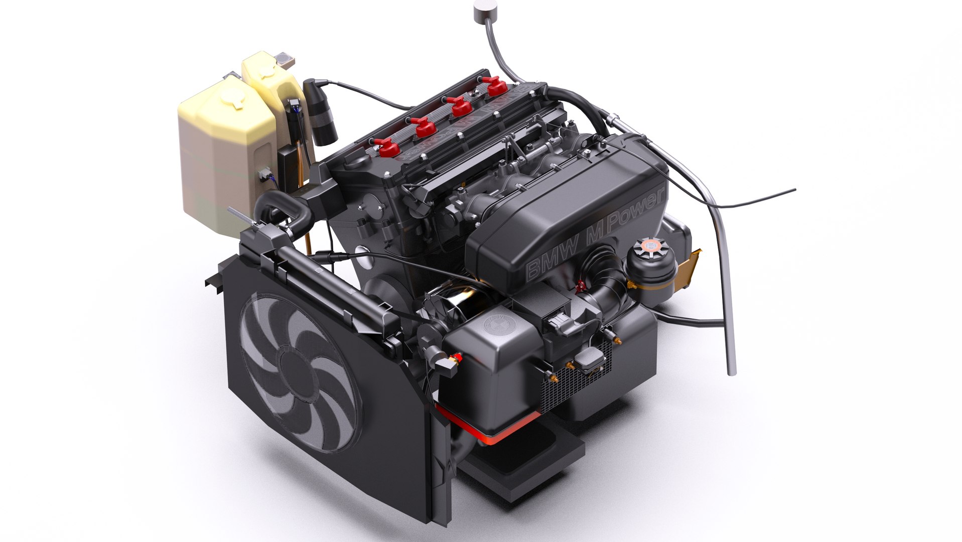 BMW M3 DOHC Inline 4 S14 Engine 3D - TurboSquid 2417658