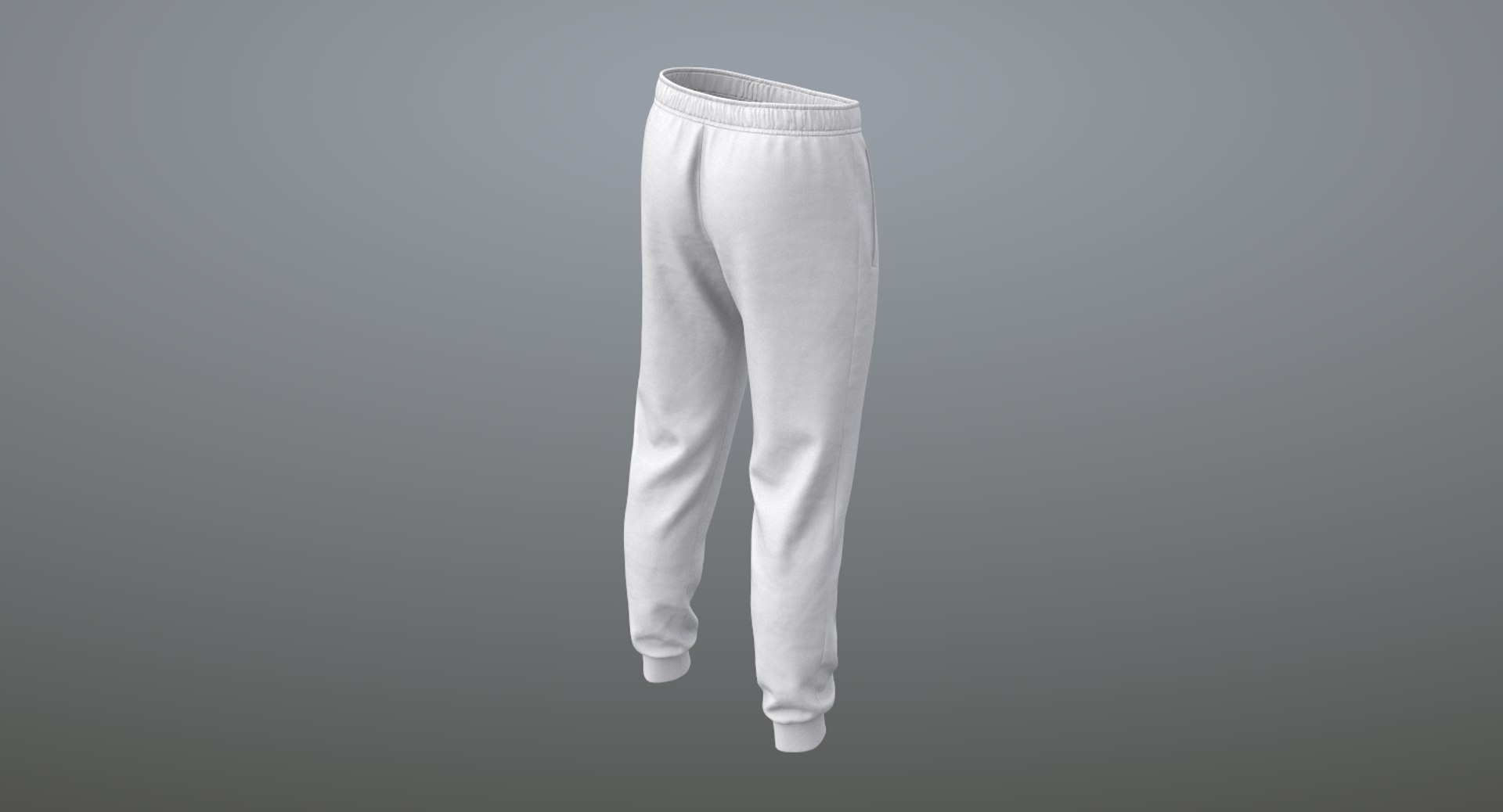 3D realistic sweatpants pbr 01 model - TurboSquid 1377591
