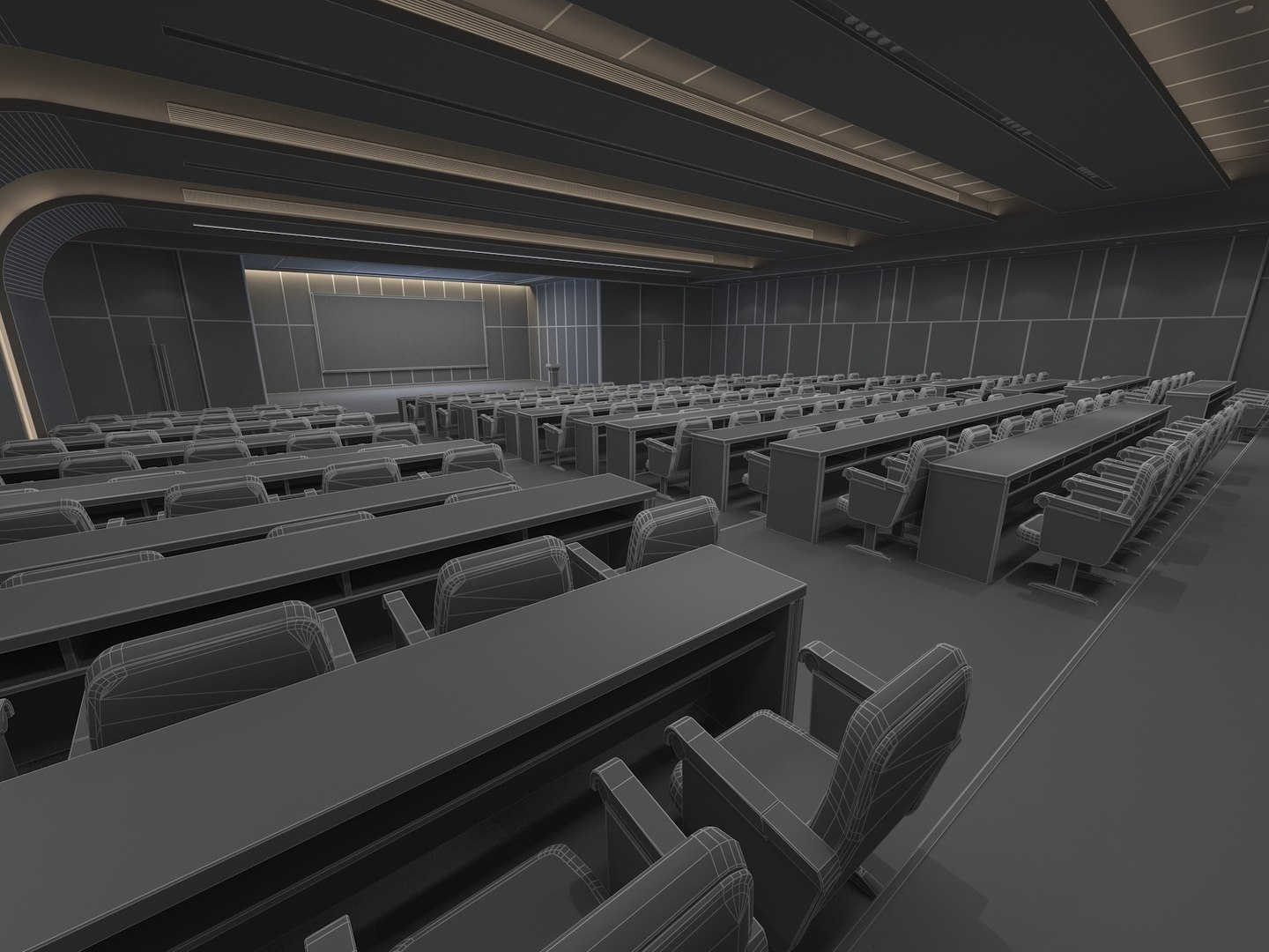 Conference Hall 1 3D - TurboSquid 2210277
