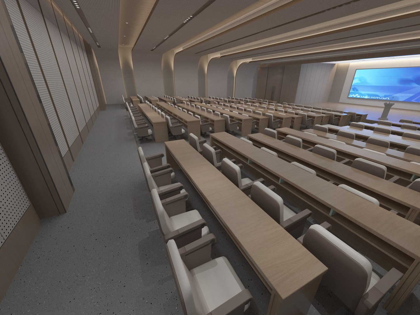 Conference Hall 1 3D - TurboSquid 2210277