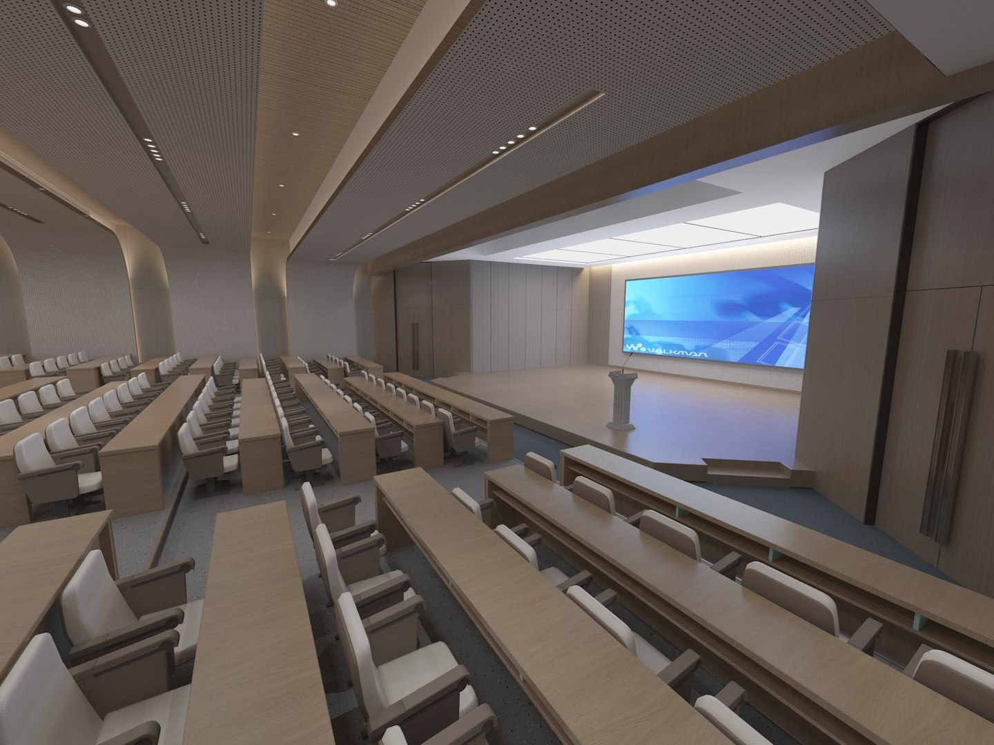 Conference Hall 1 3D - TurboSquid 2210277