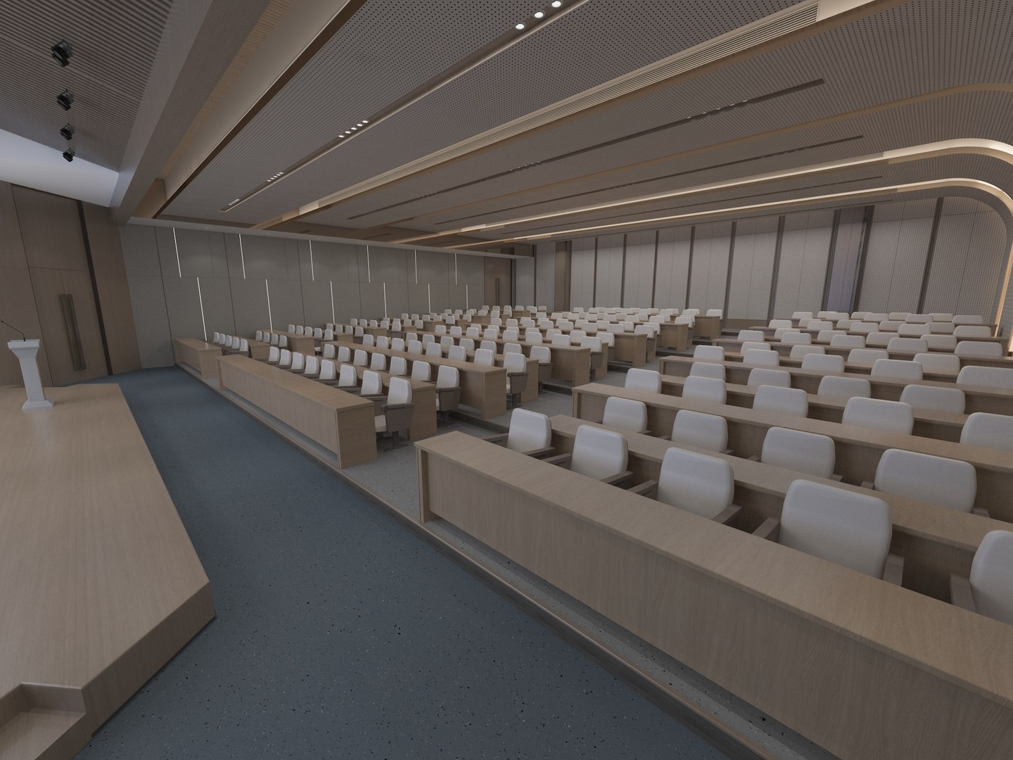 Conference Hall 1 3D - TurboSquid 2210277