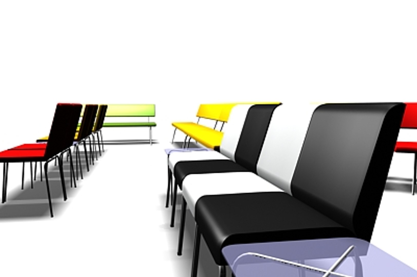 3d Model Chorus Chairs Tables