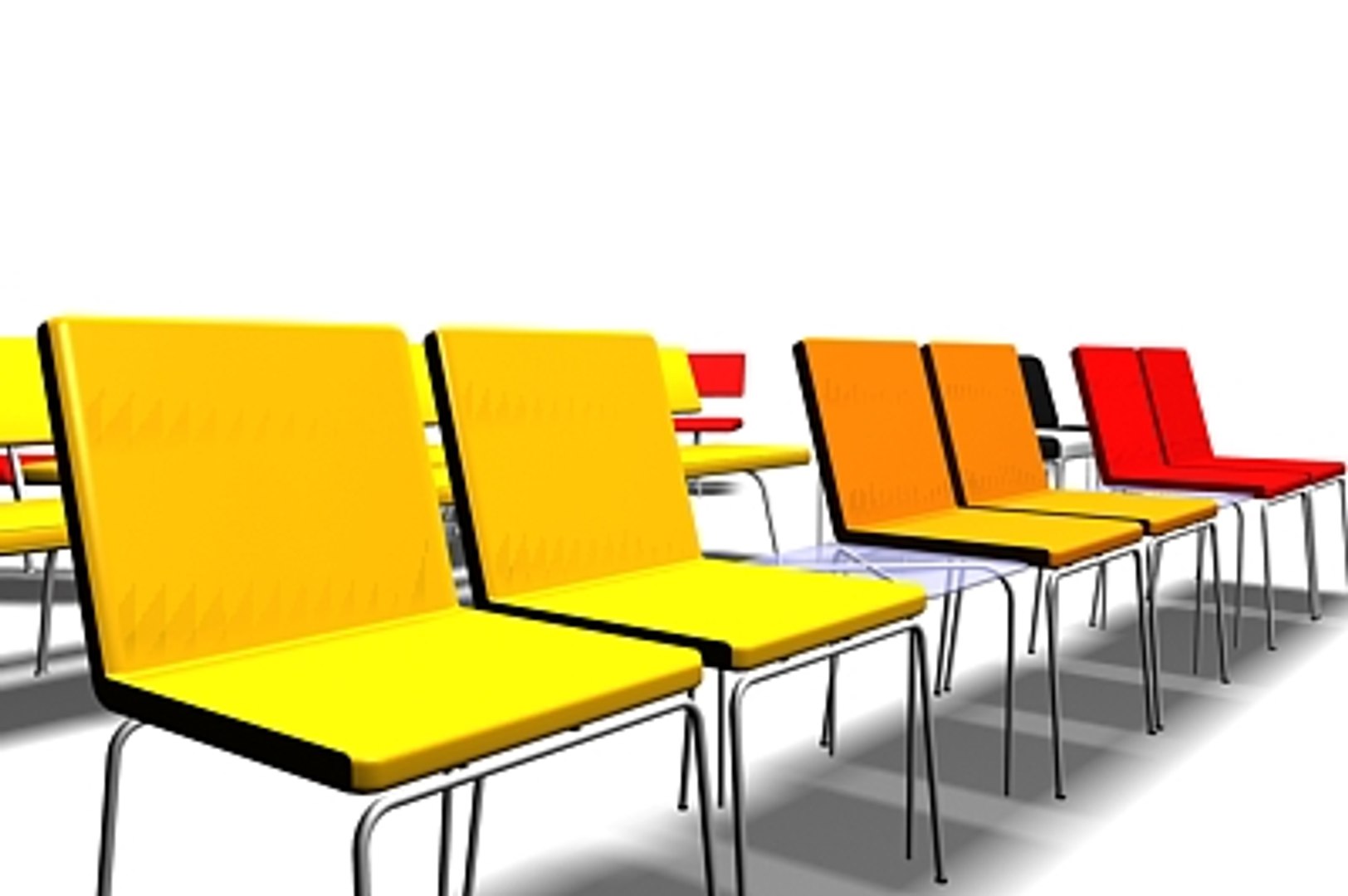 3d Model Chorus Chairs Tables