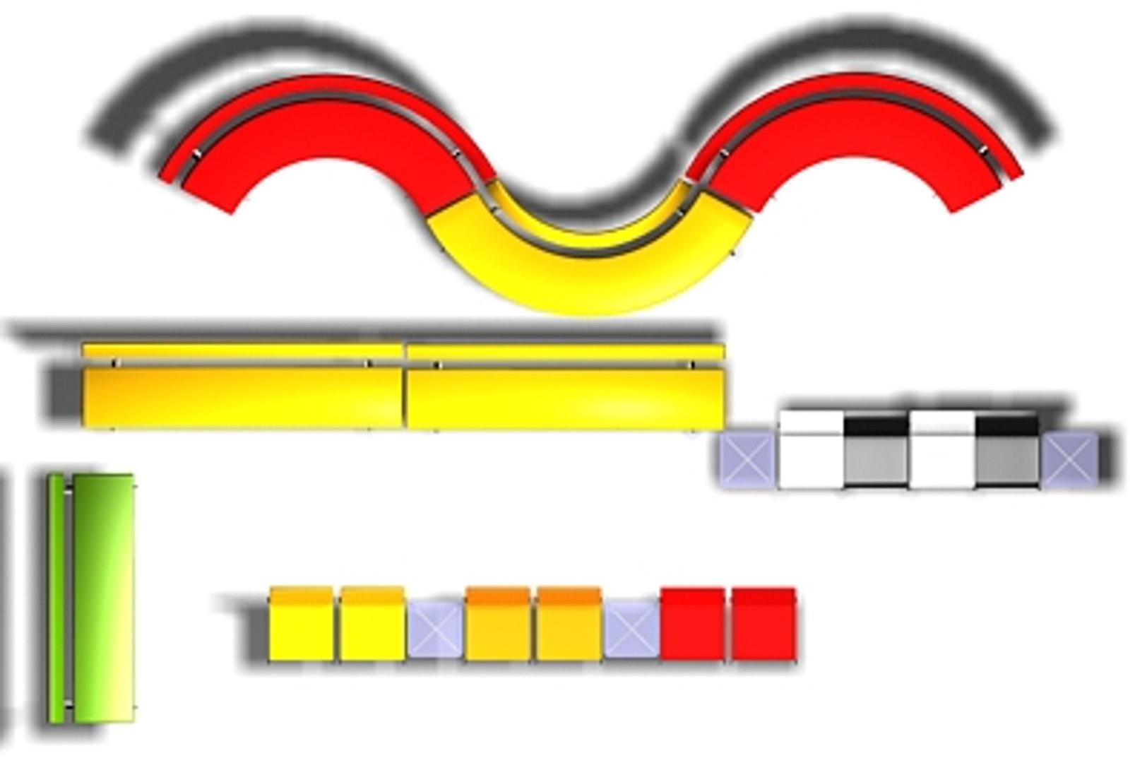 3d Model Chorus Chairs Tables