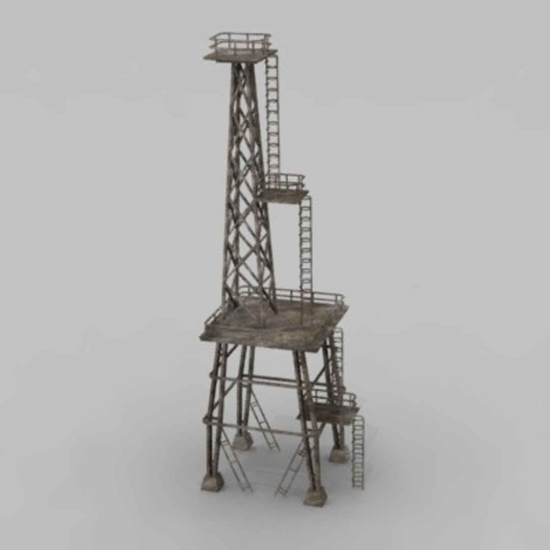 3d Model Industrial Tower