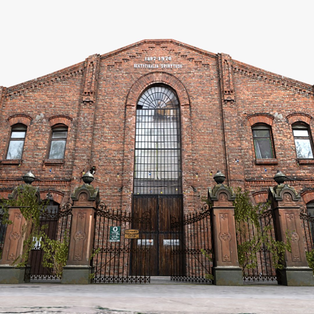 Photorealistic Old Factory 3d Model