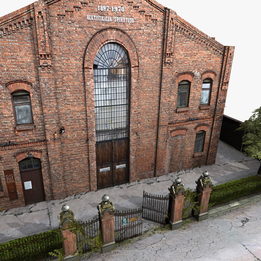 Photorealistic Old Factory 3d Model