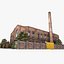 Photorealistic Old Factory 3d Model