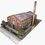 Photorealistic Old Factory 3d Model