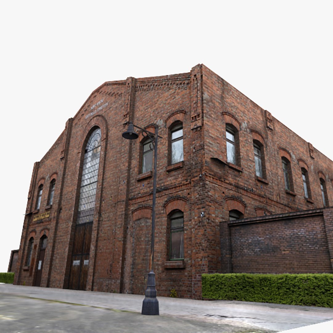 Photorealistic Old Factory 3d Model