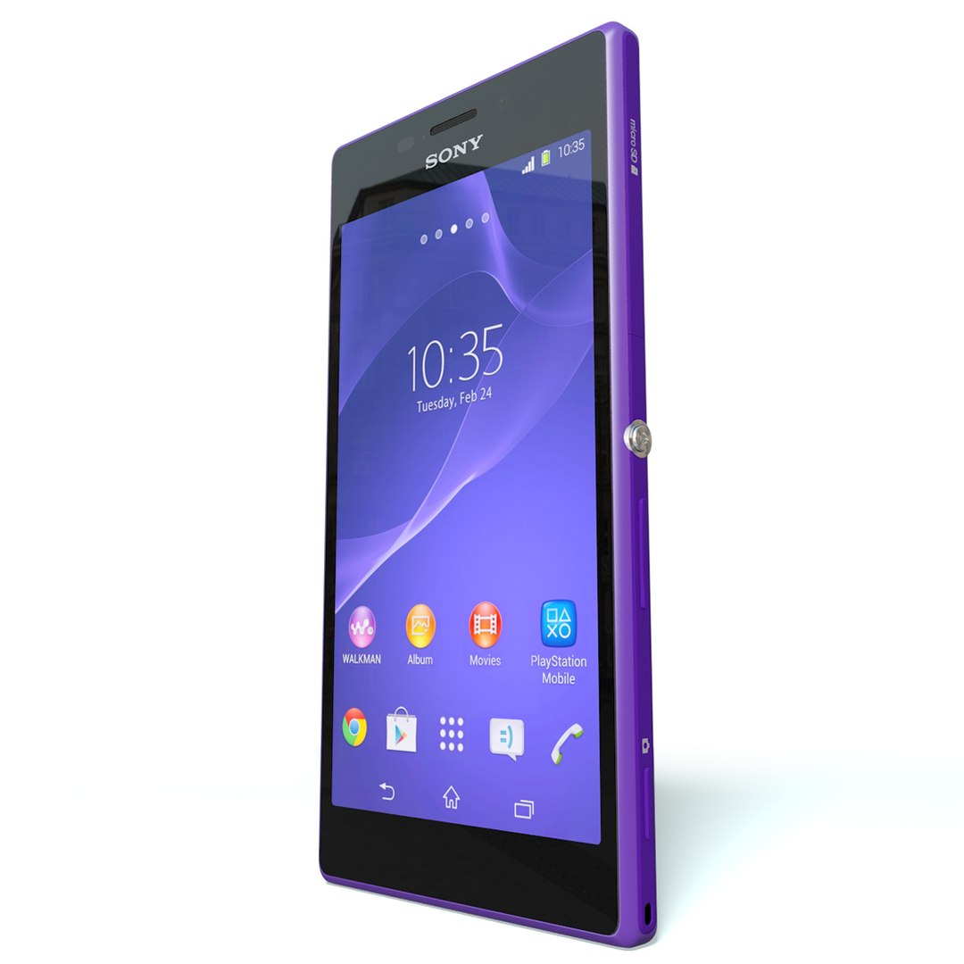 sony xperia m 2 3d model