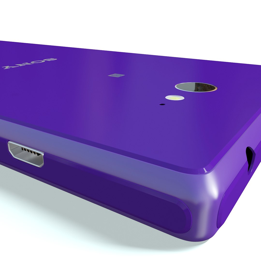 sony xperia m 2 3d model