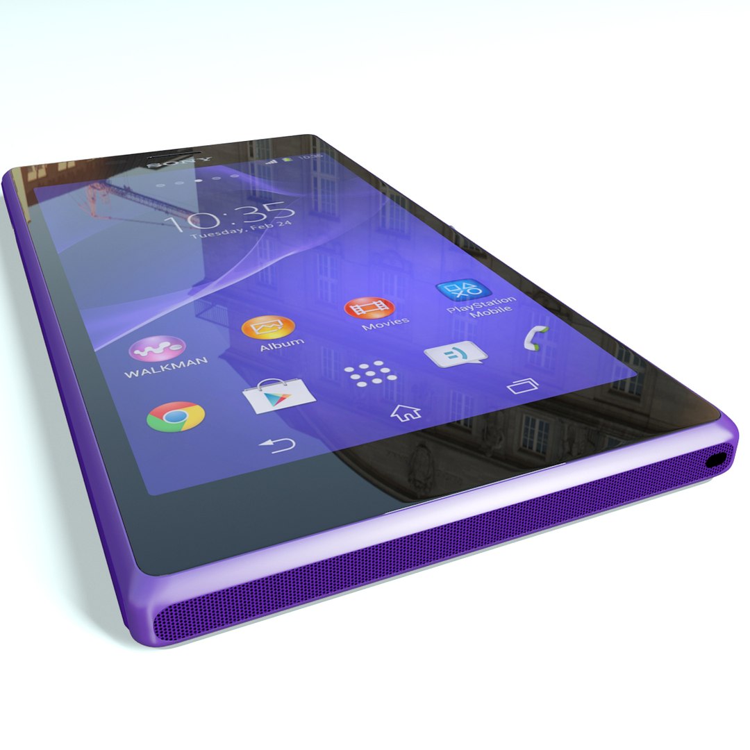 sony xperia m 2 3d model