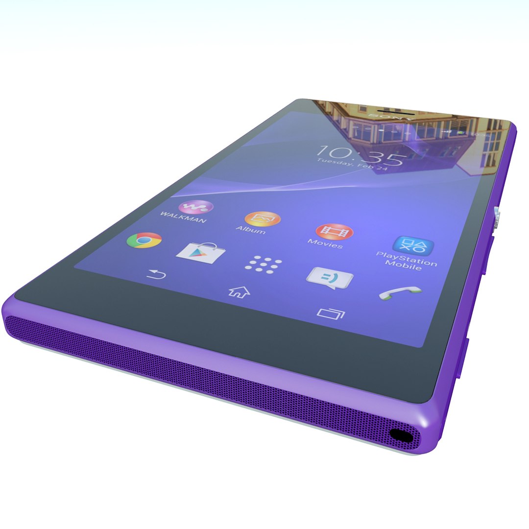 sony xperia m 2 3d model