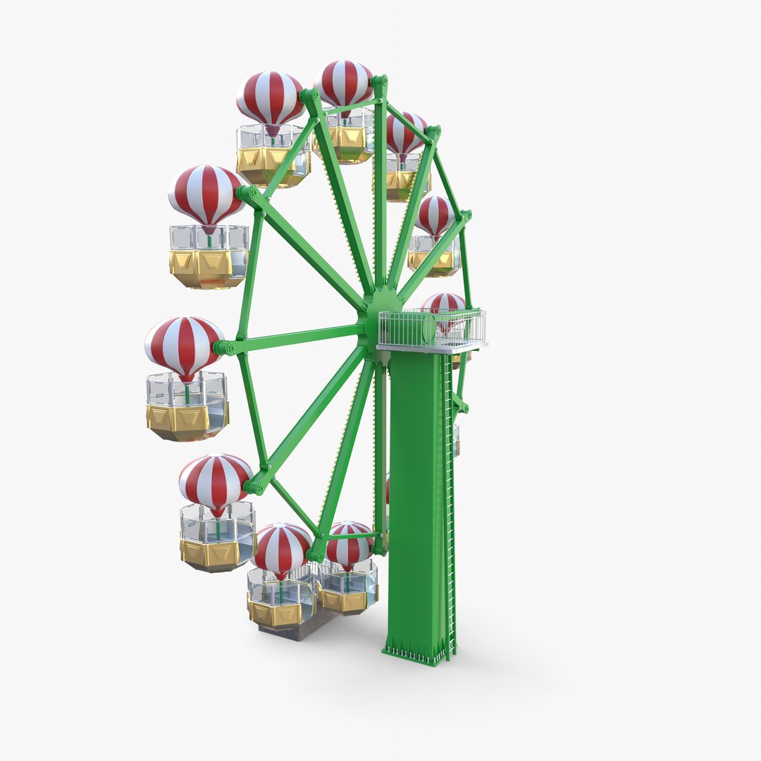Animated ferris wheel v1 3D model - TurboSquid 2061150