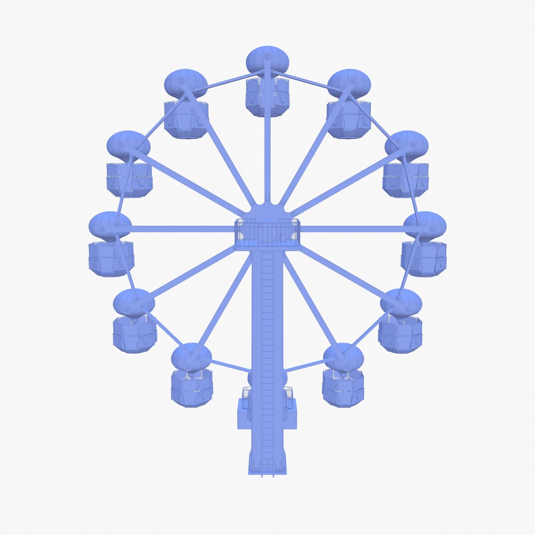 Animated ferris wheel v1 3D model - TurboSquid 2061150