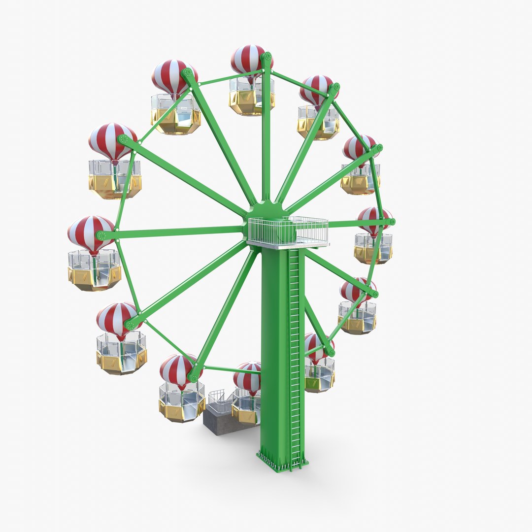 Animated Ferris Wheel V1 3D Model - TurboSquid 2061150