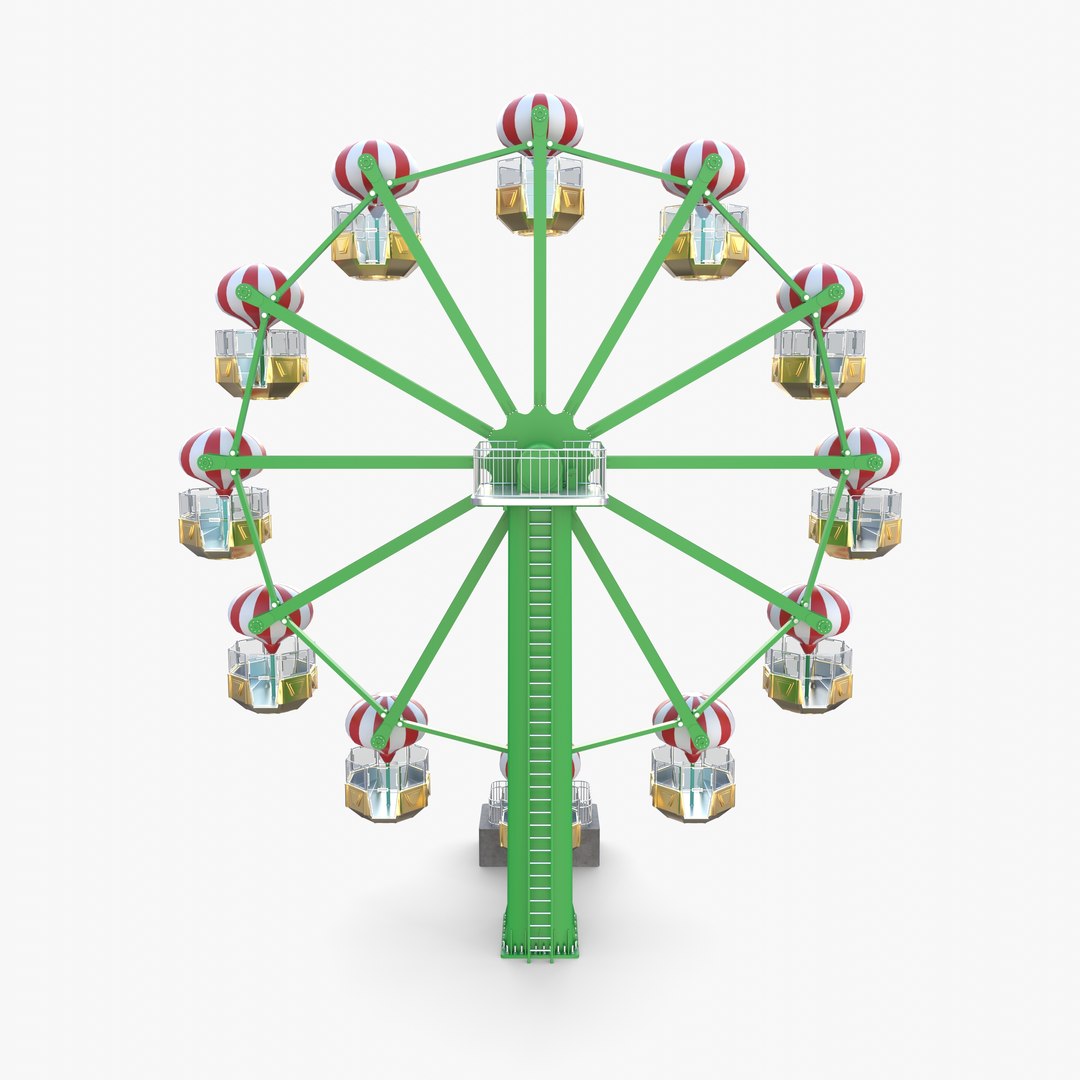 Animated ferris wheel v1 3D model - TurboSquid 2061150