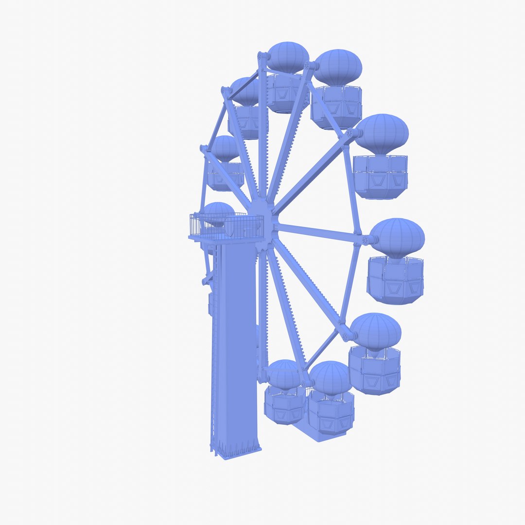 Animated ferris wheel v1 3D model - TurboSquid 2061150