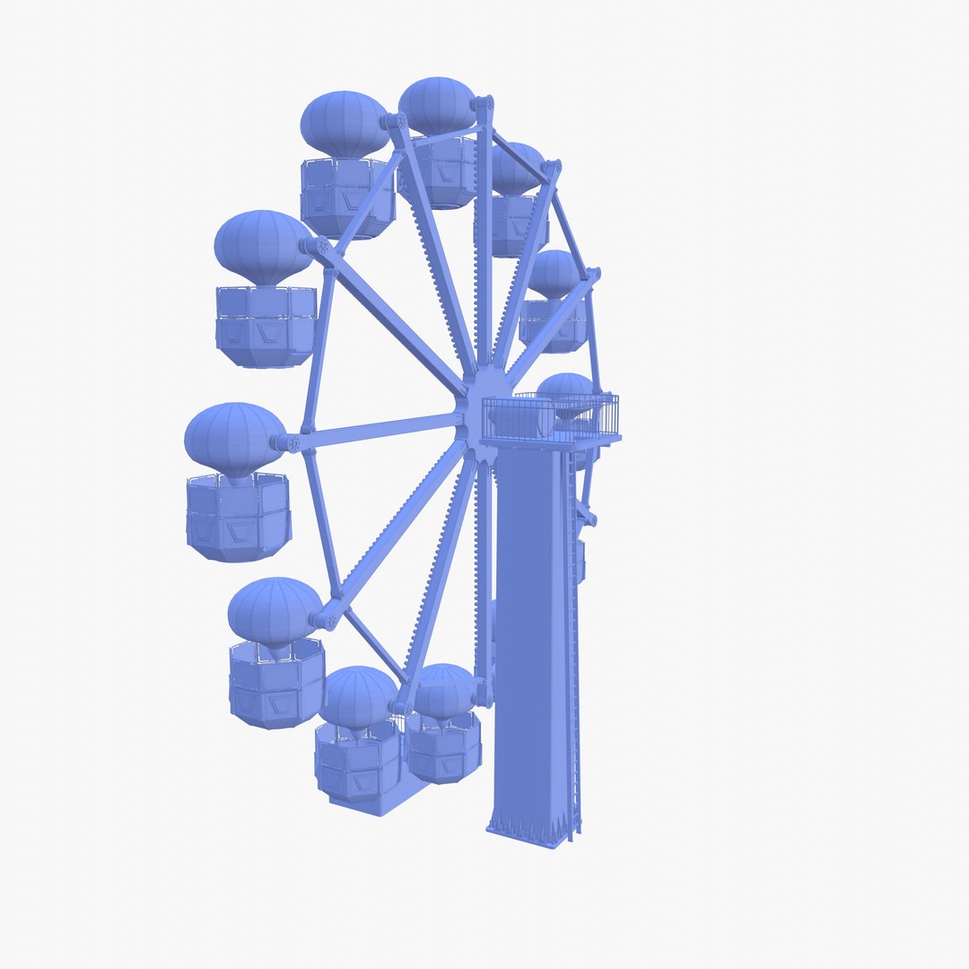 Animated ferris wheel v1 3D model - TurboSquid 2061150