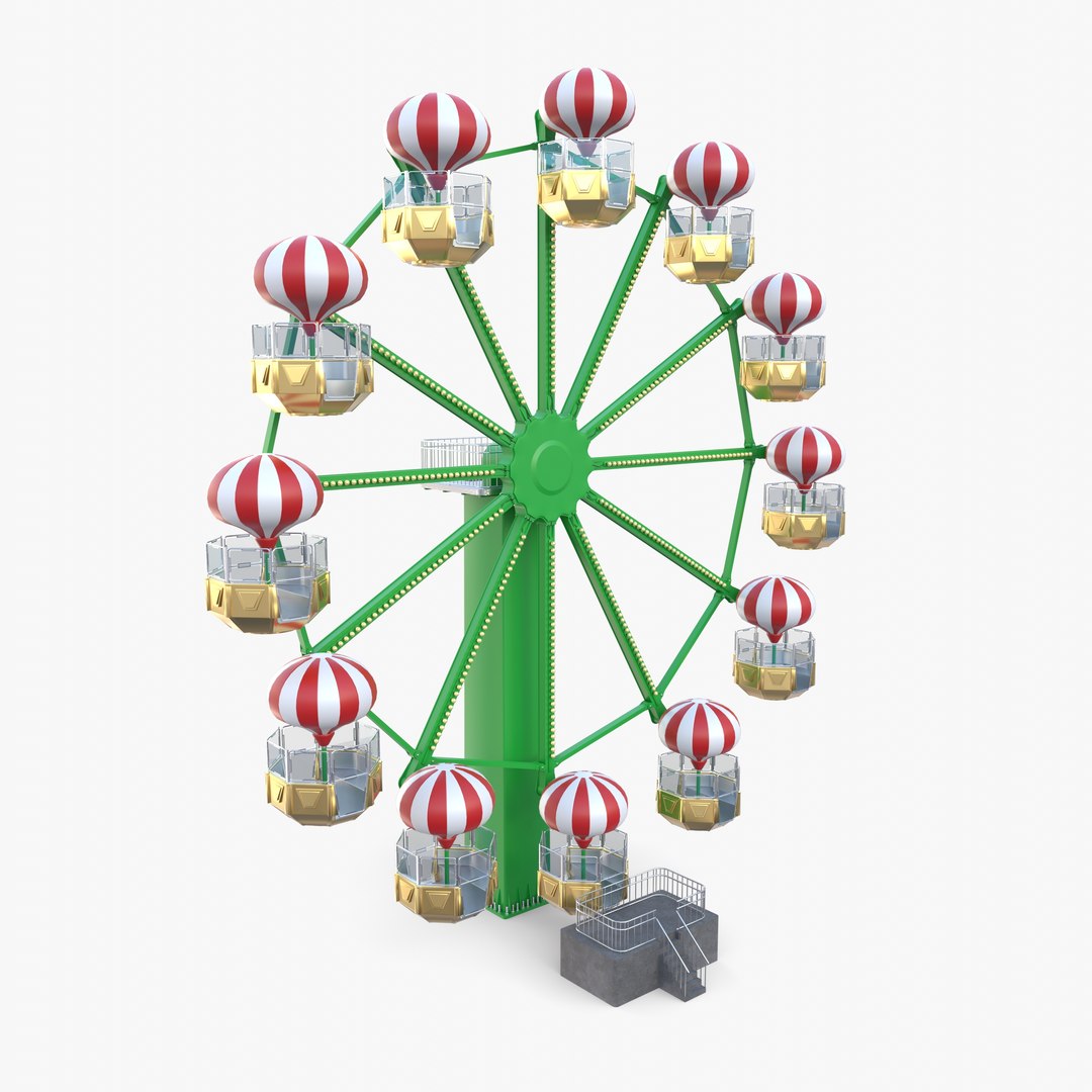 Animated ferris wheel v1 3D model - TurboSquid 2061150