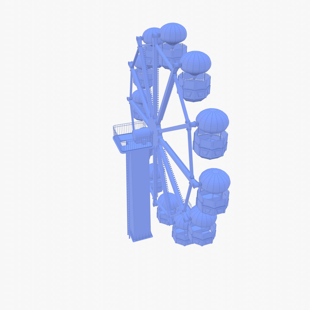 Animated ferris wheel v1 3D model - TurboSquid 2061150