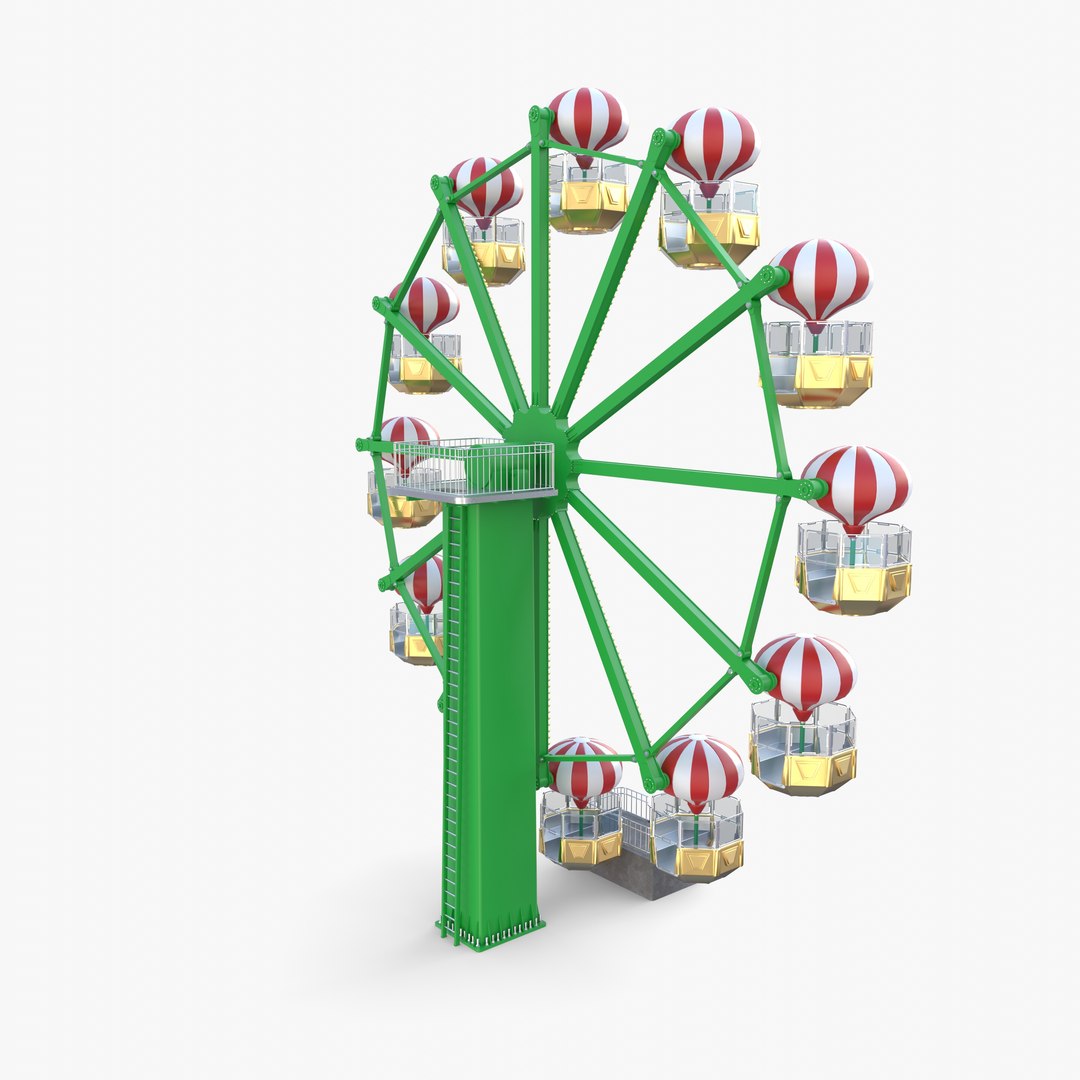 Animated ferris wheel v1 3D model - TurboSquid 2061150