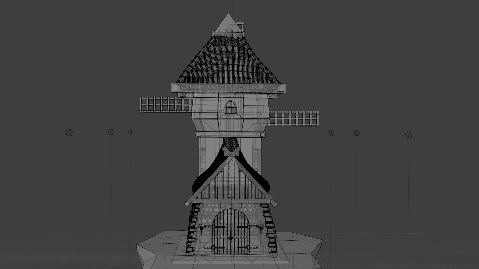 3D Model Medieval Windmill By PaulMk - TurboSquid 2011687