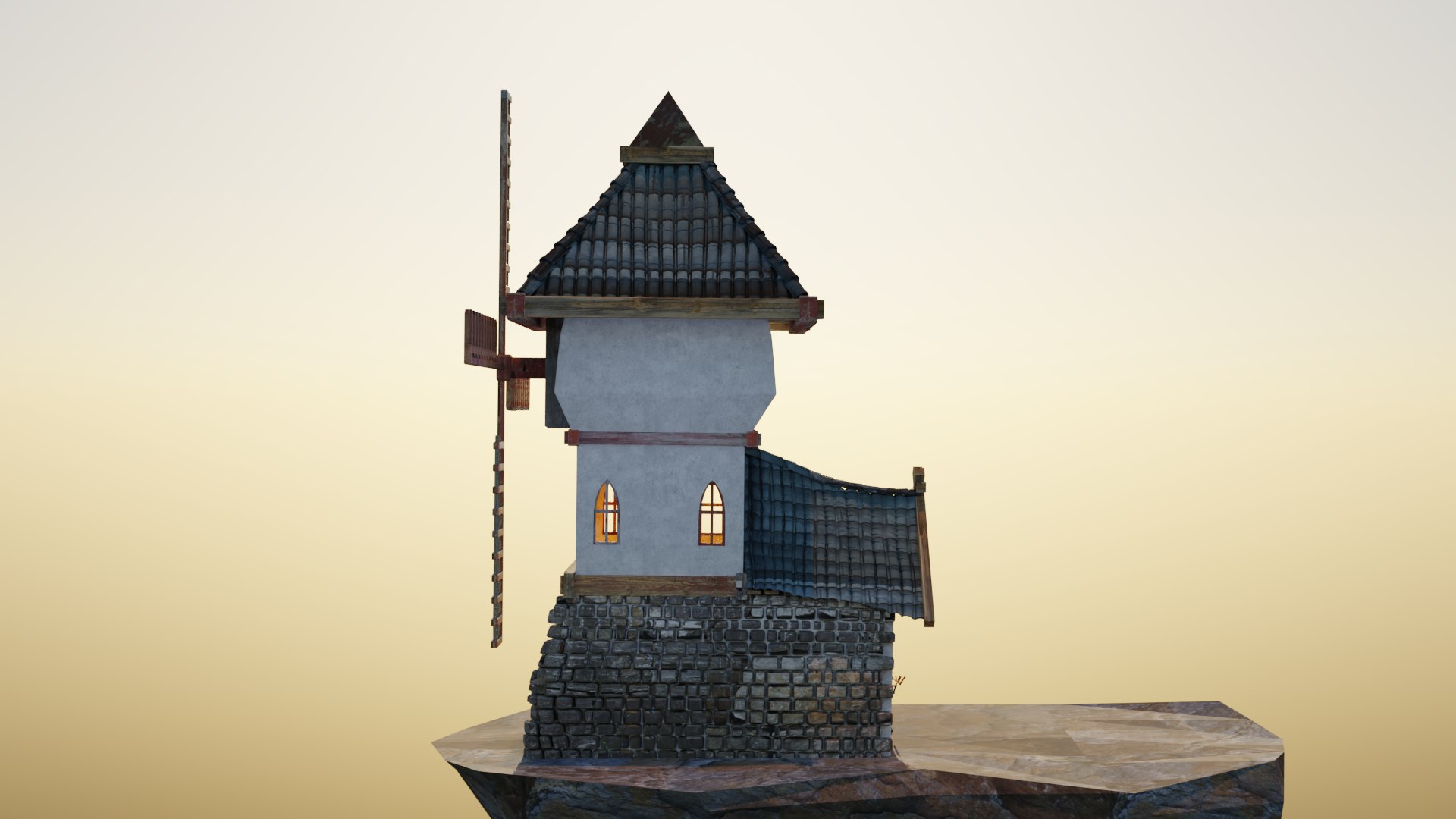 3D Model Medieval Windmill By PaulMk - TurboSquid 2011687