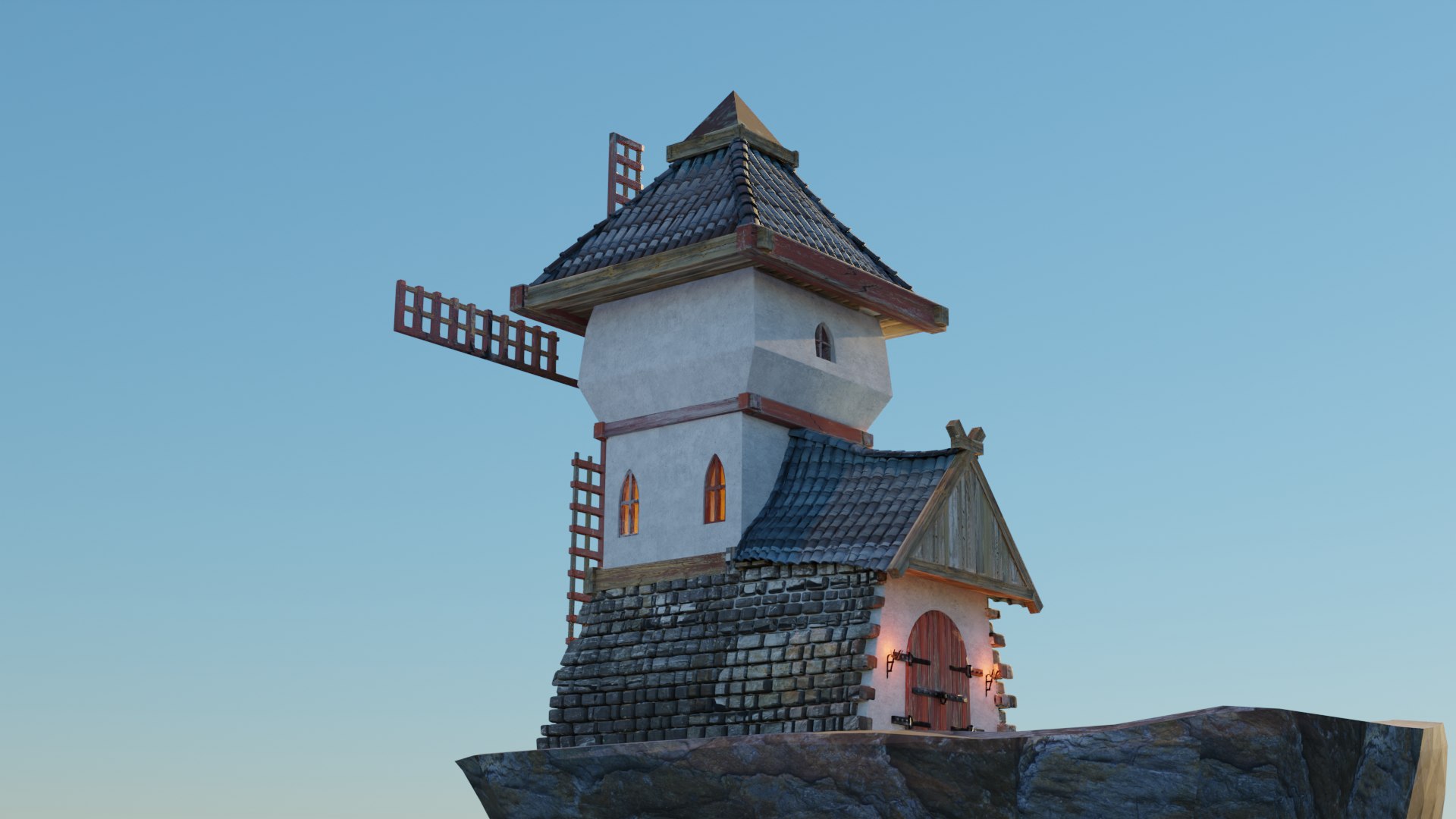 3D Model Medieval Windmill By PaulMk - TurboSquid 2011687
