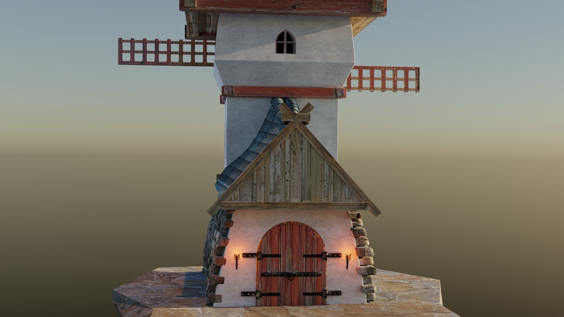 3D Model Medieval Windmill By PaulMk - TurboSquid 2011687