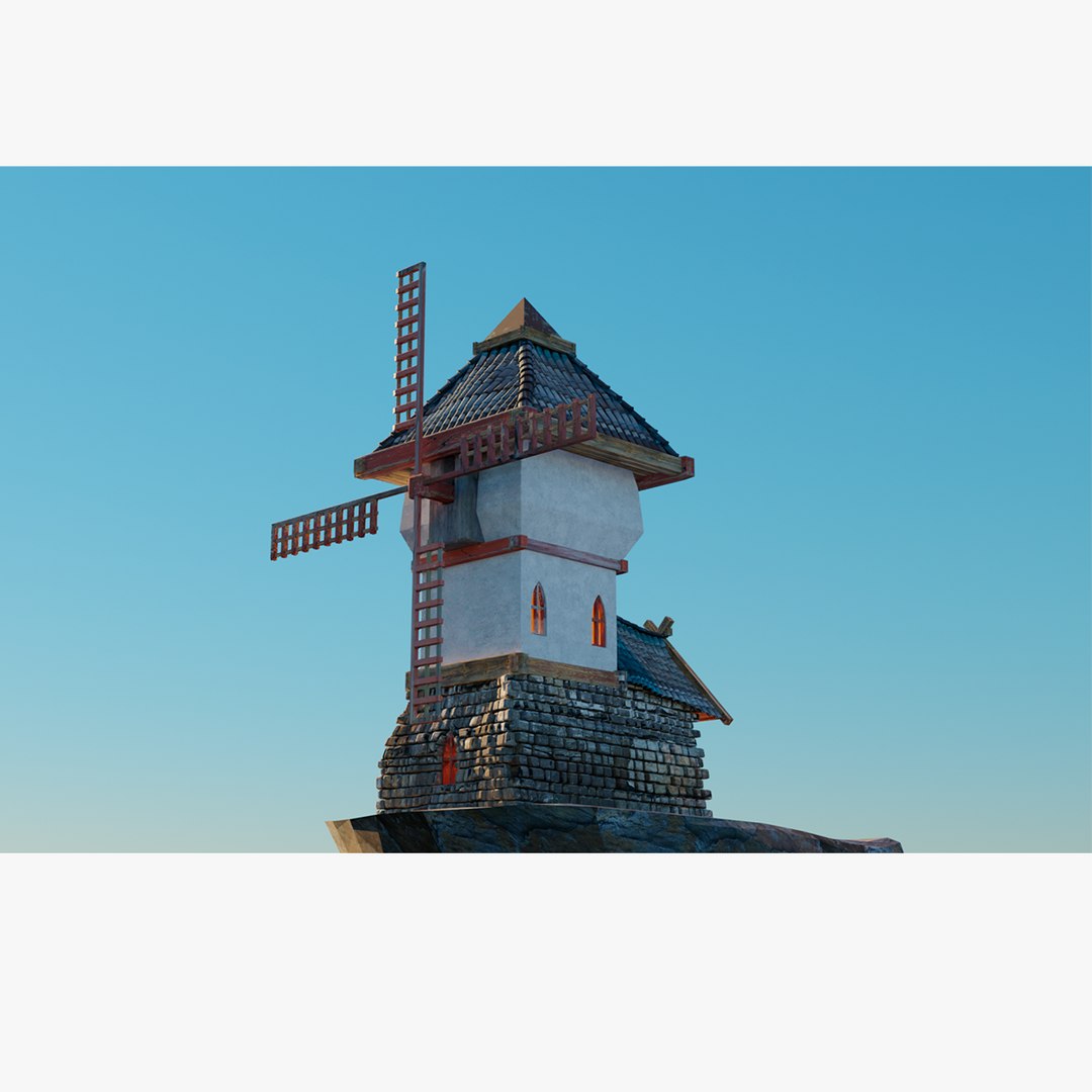3D model Medieval Windmill by PaulMk - TurboSquid 2011687