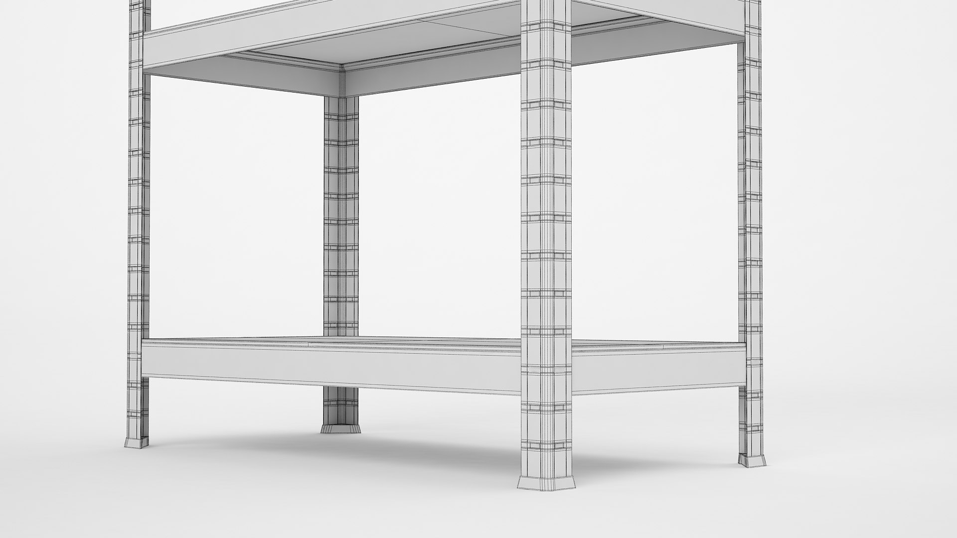 Storage rack warehouse 3D model - TurboSquid 1653661