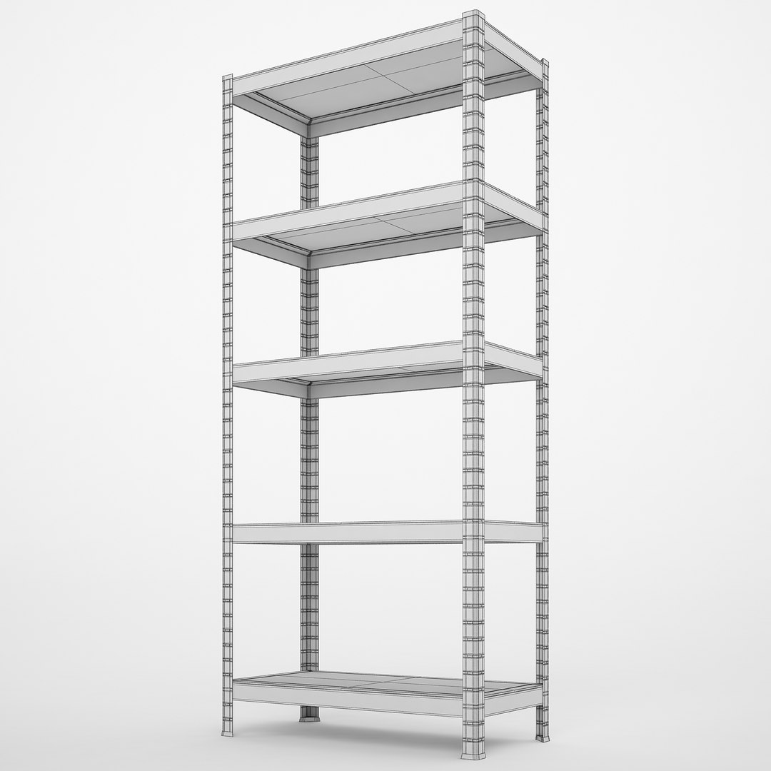 Storage rack warehouse 3D model - TurboSquid 1653661
