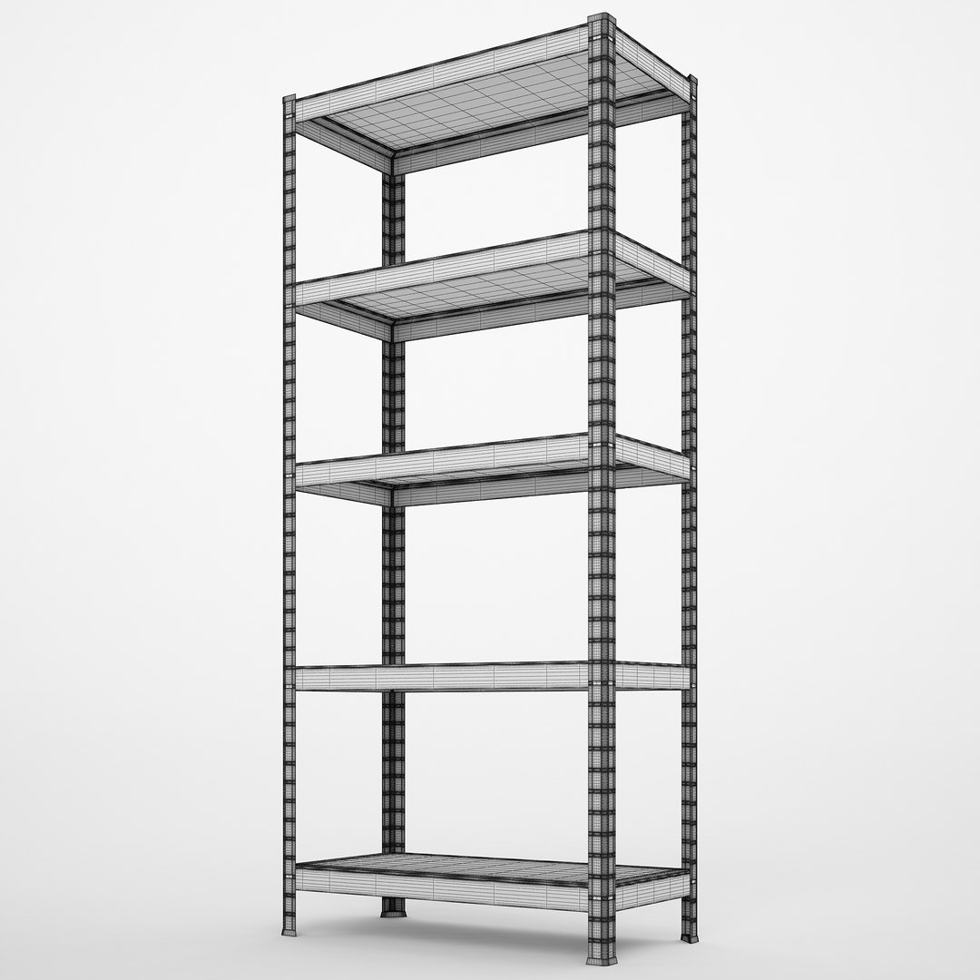 Storage rack warehouse 3D model - TurboSquid 1653661