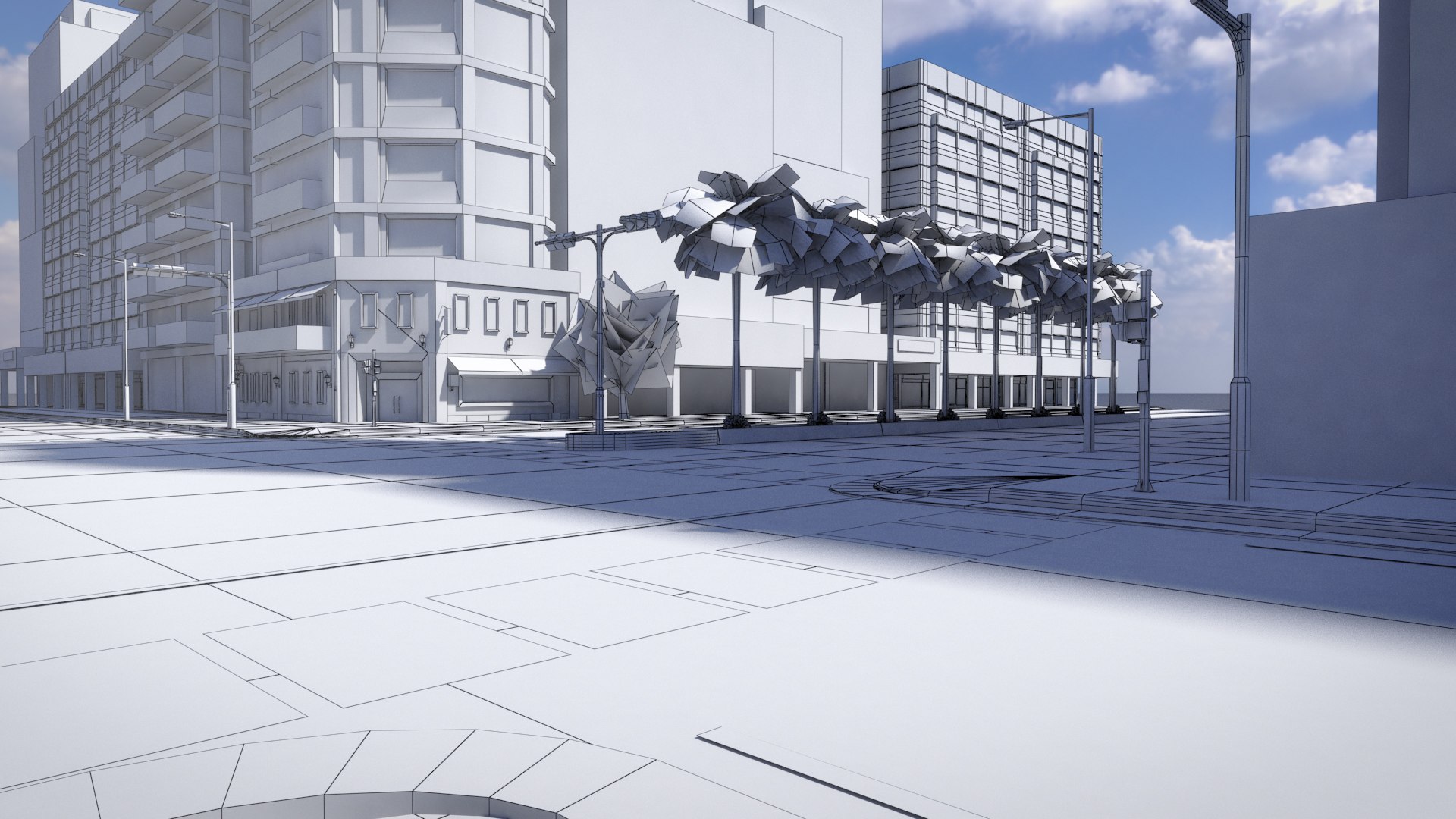 TW Street T Intersection 01 Model - TurboSquid 2211311