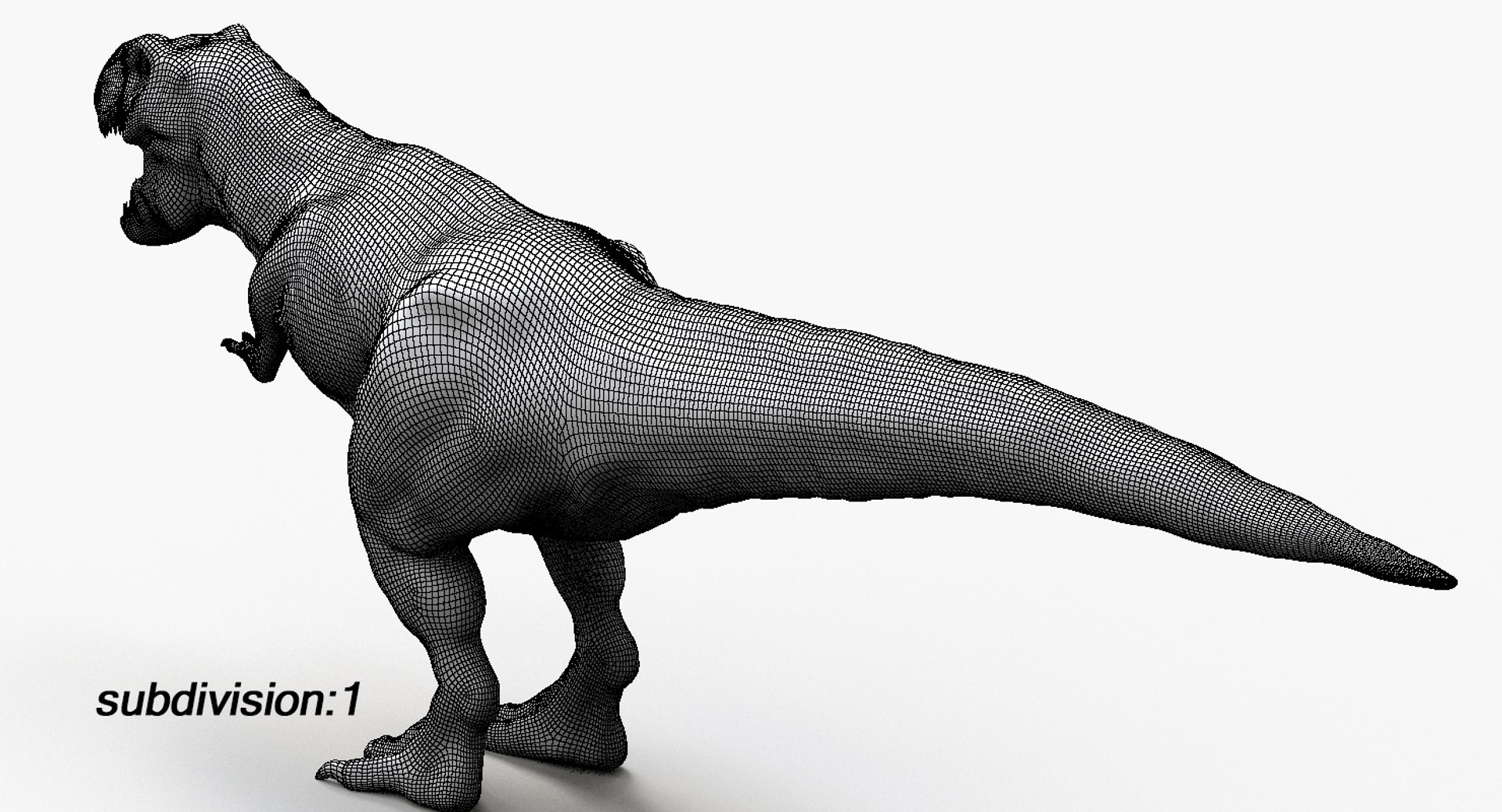 3d model v-ray rigged rex